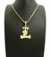New Small Hypnotize Minds Pendant & 20" 2mm Box Chain 14K Gold Plated ...