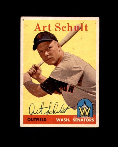Art Schult Signed Original 1958 Topps Washington Senators Autograph | eBay