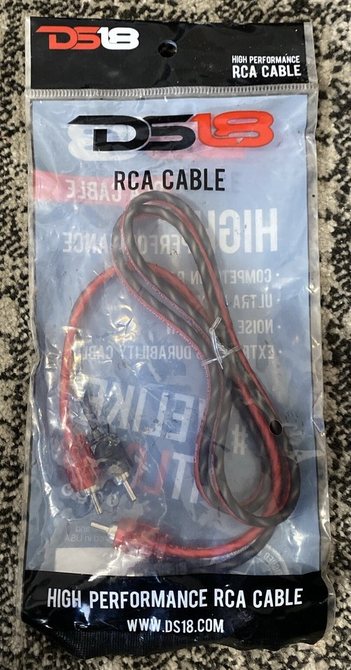 DS18 RCA-3FT RCA Audio Cable 3FT - Male to Male - Level 1 100% OFC | eBay