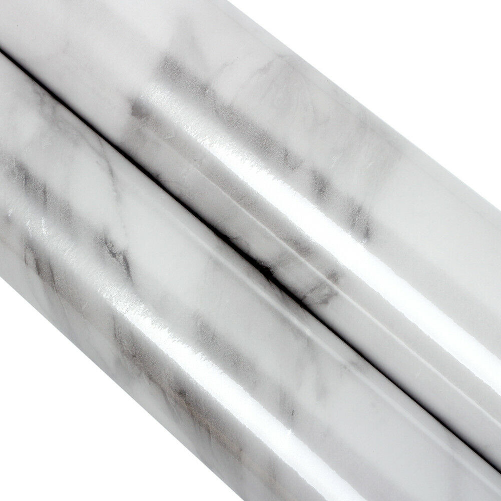 Grey 5M Marble Wall Paper Self Adhesive Sticker Kitchen Counter ...