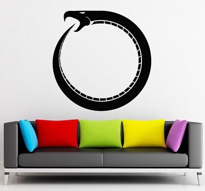 Wall Stickers Vinyl Decal Snake Infinite Philosophy Religion (ig1725 ...