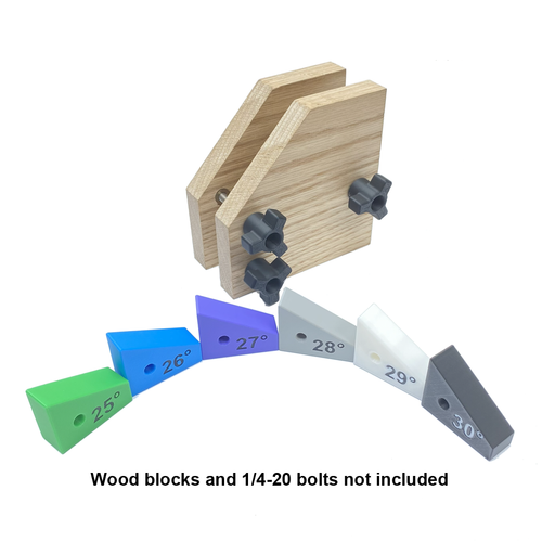 Stanley Plane Tote Drilling Jig Kit with Angle Blocks from 25 to 30° | eBay