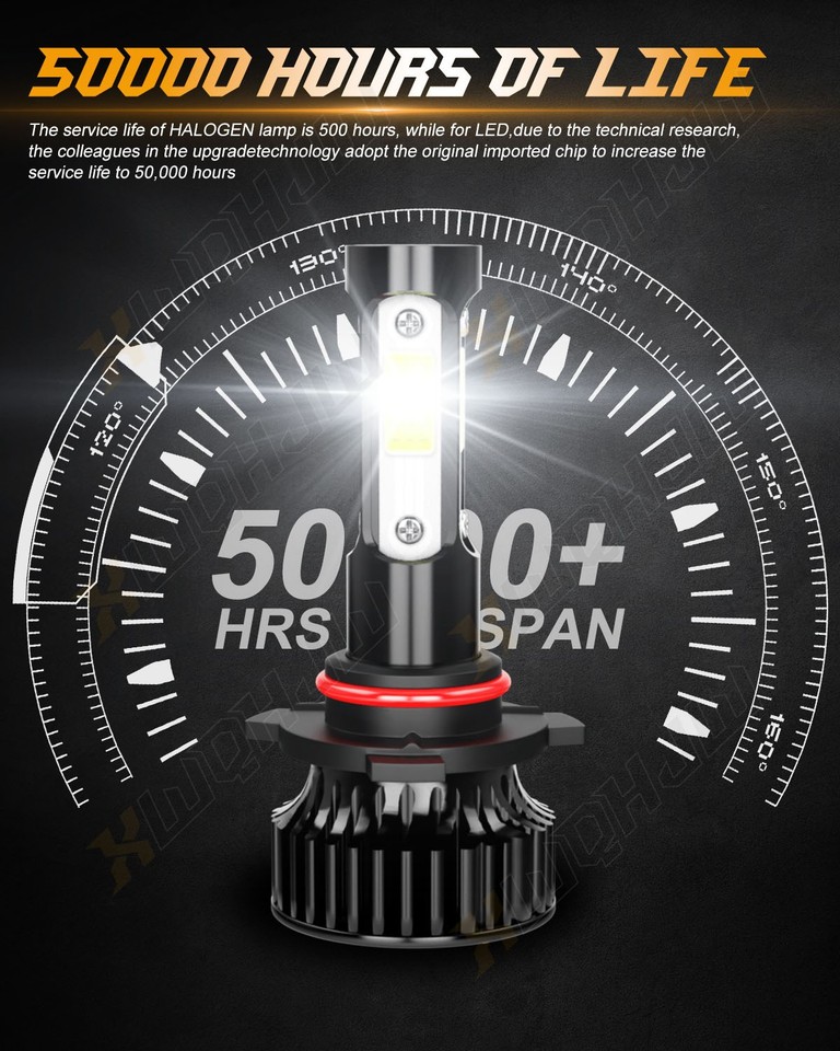 For Corvette C5 1997-2004 10000K LED Headlight Hi Lo Beam Fog Light ...