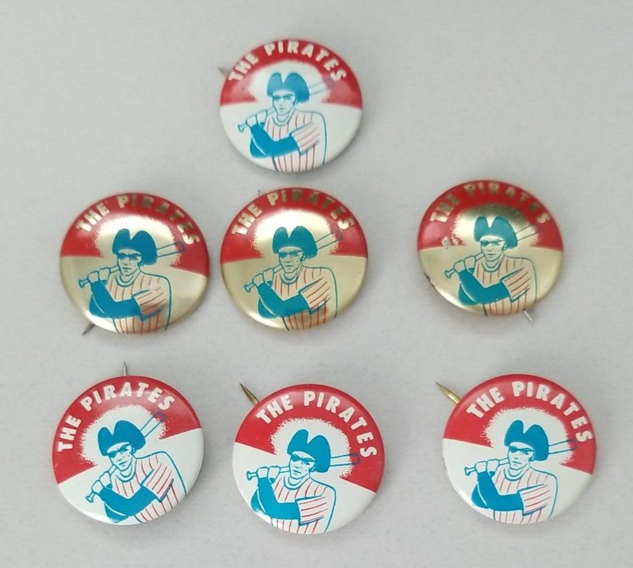 VINTAGE (7) THE PIRATES 1960'S GUY'S & CRANE POTATO CHIPS BASEBALL PINS ...