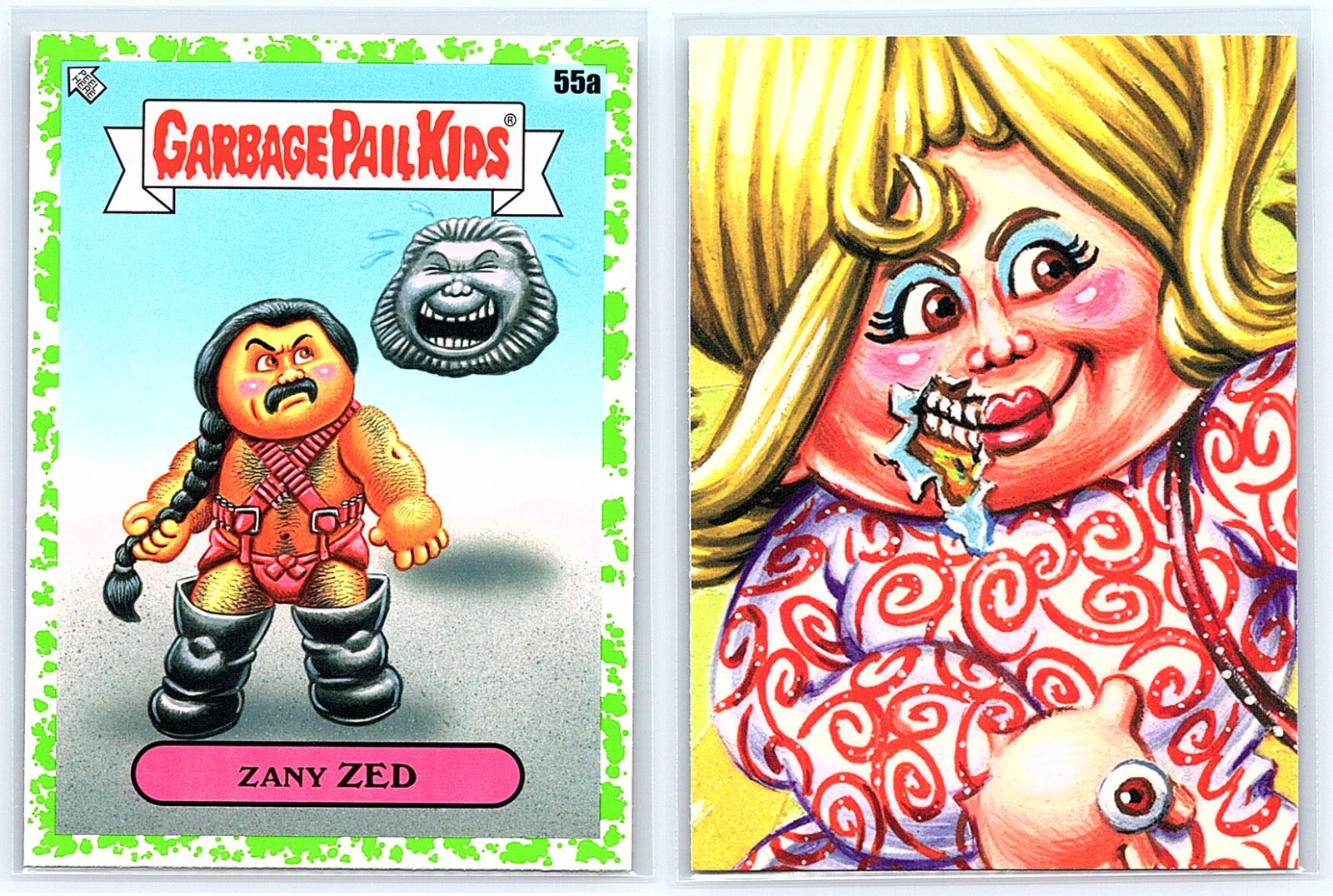 Zardoz Sean Connery Zed Garbage Pail Kids GPK Movie Spoof GREEN SP Card ...