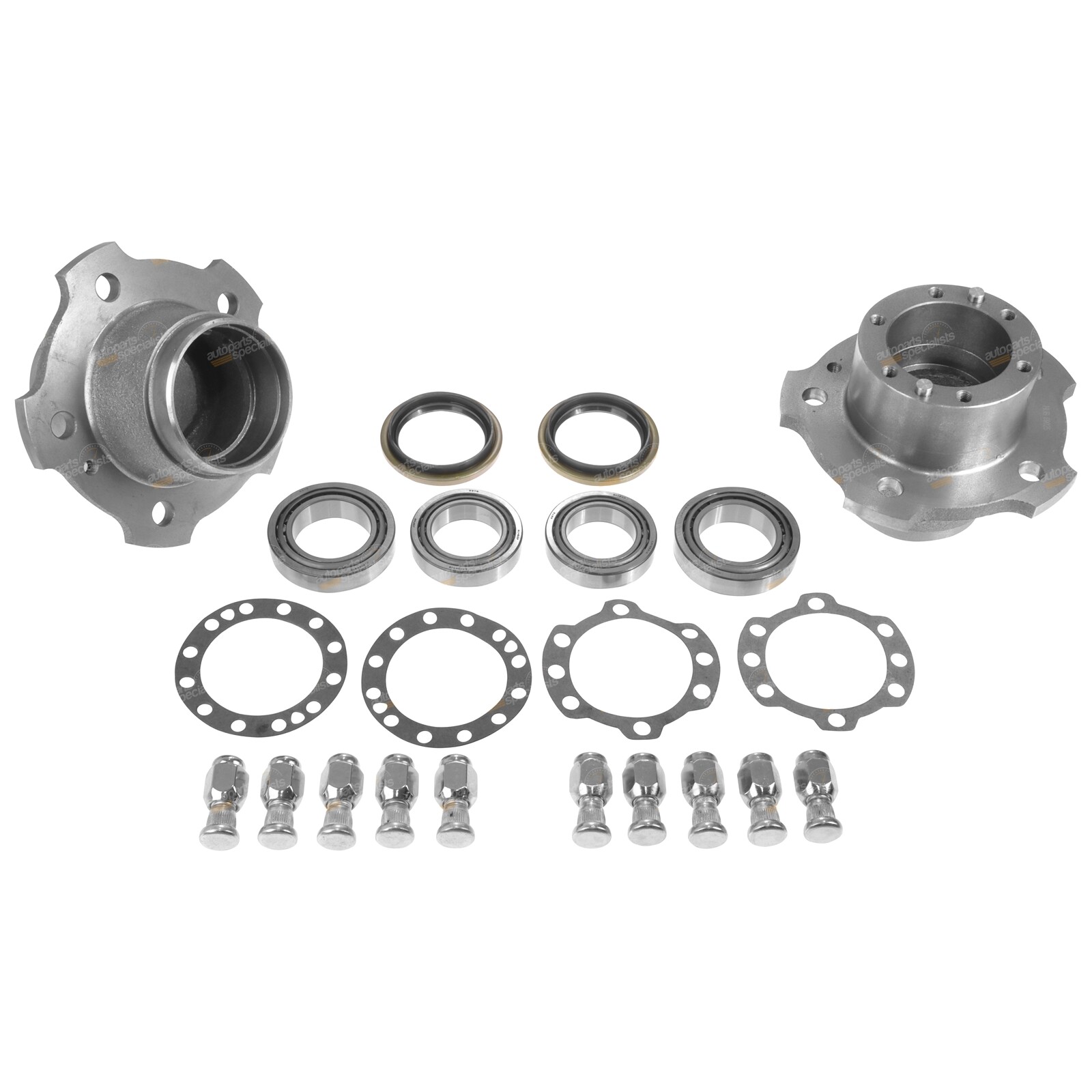 Rear Axle Hubs + Wheel Bearings Kit for Toyota Landcruiser HDJ78R ...