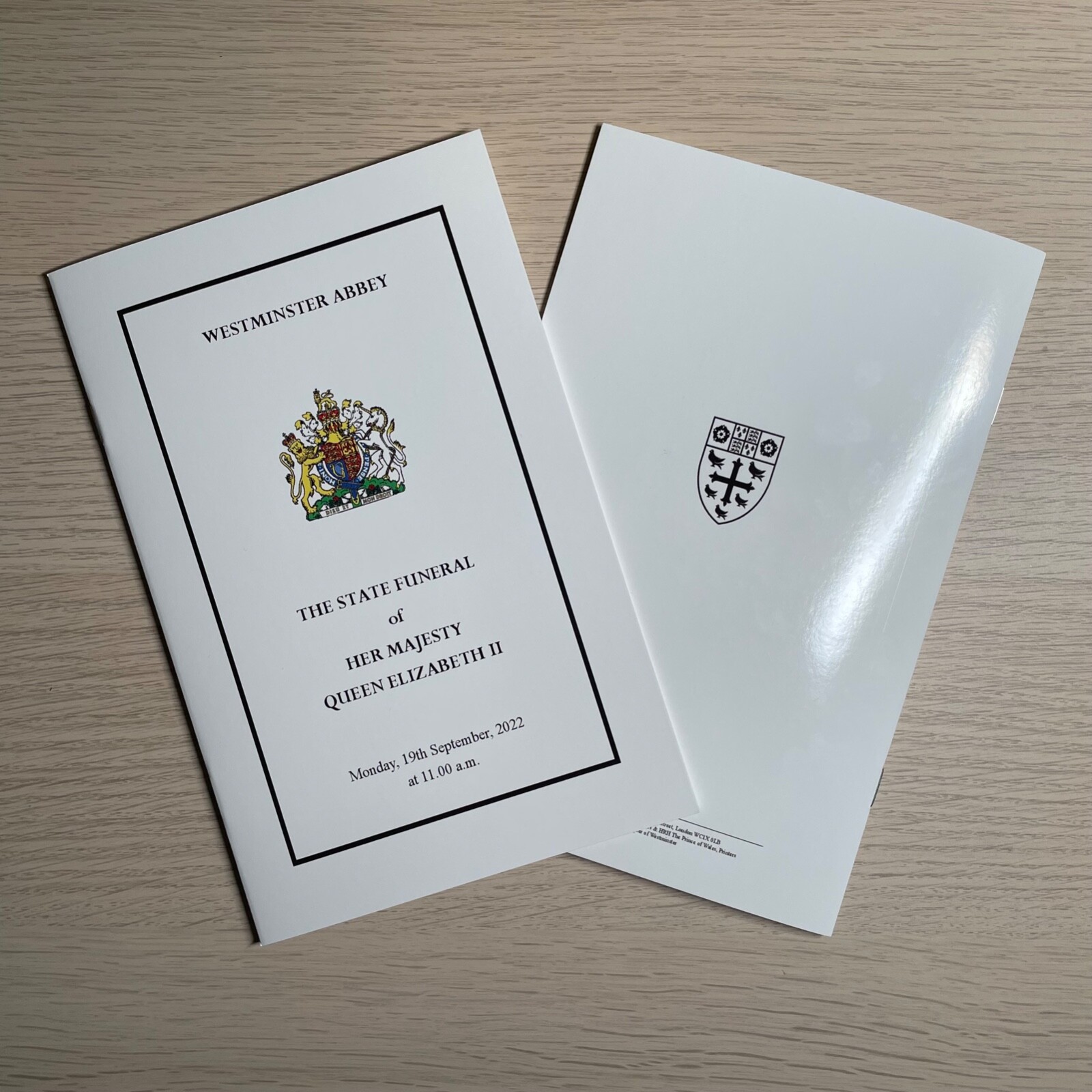 Official Queen Elizabeth II Funeral Order of Service 2022 Booklet ...