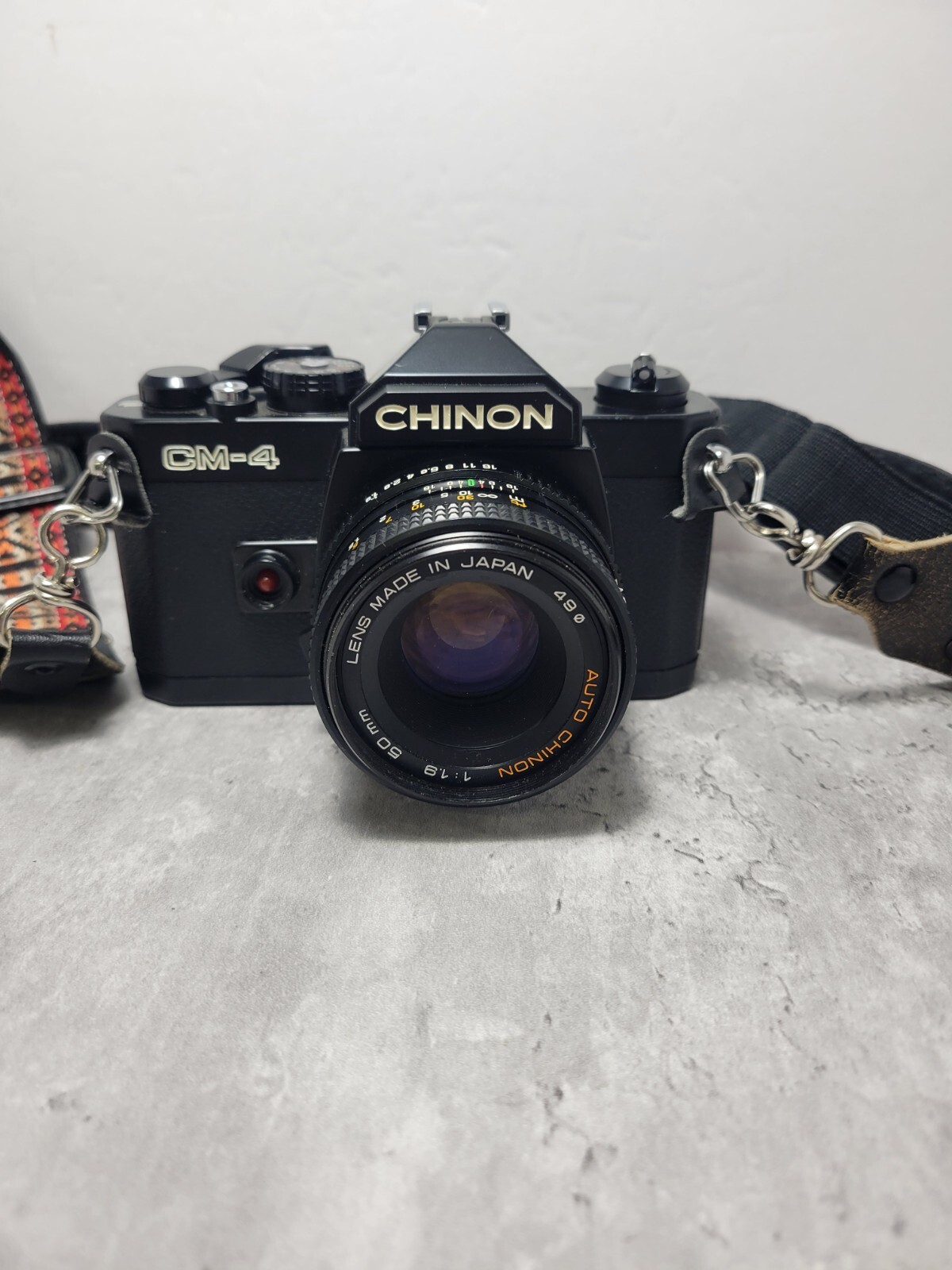 Chinon CM-4 Vintage 35mm SLR Film Camera PENTAX K MOUNT W/ 28mm 2.8 ...