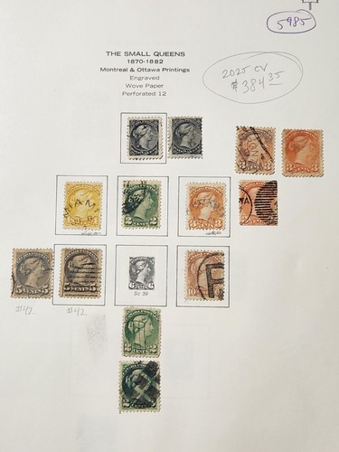 Canada Stamp Vintage Collection on album pages - $384.35 CV - Lot #5985 ...