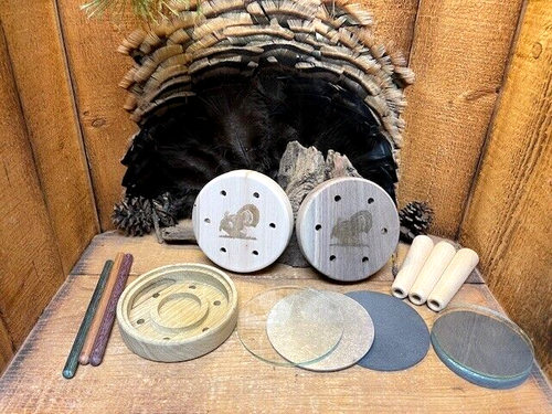 Lot of 3 - unfinished Friction Turkey Call kits w/ Strikers Turkey Call ...