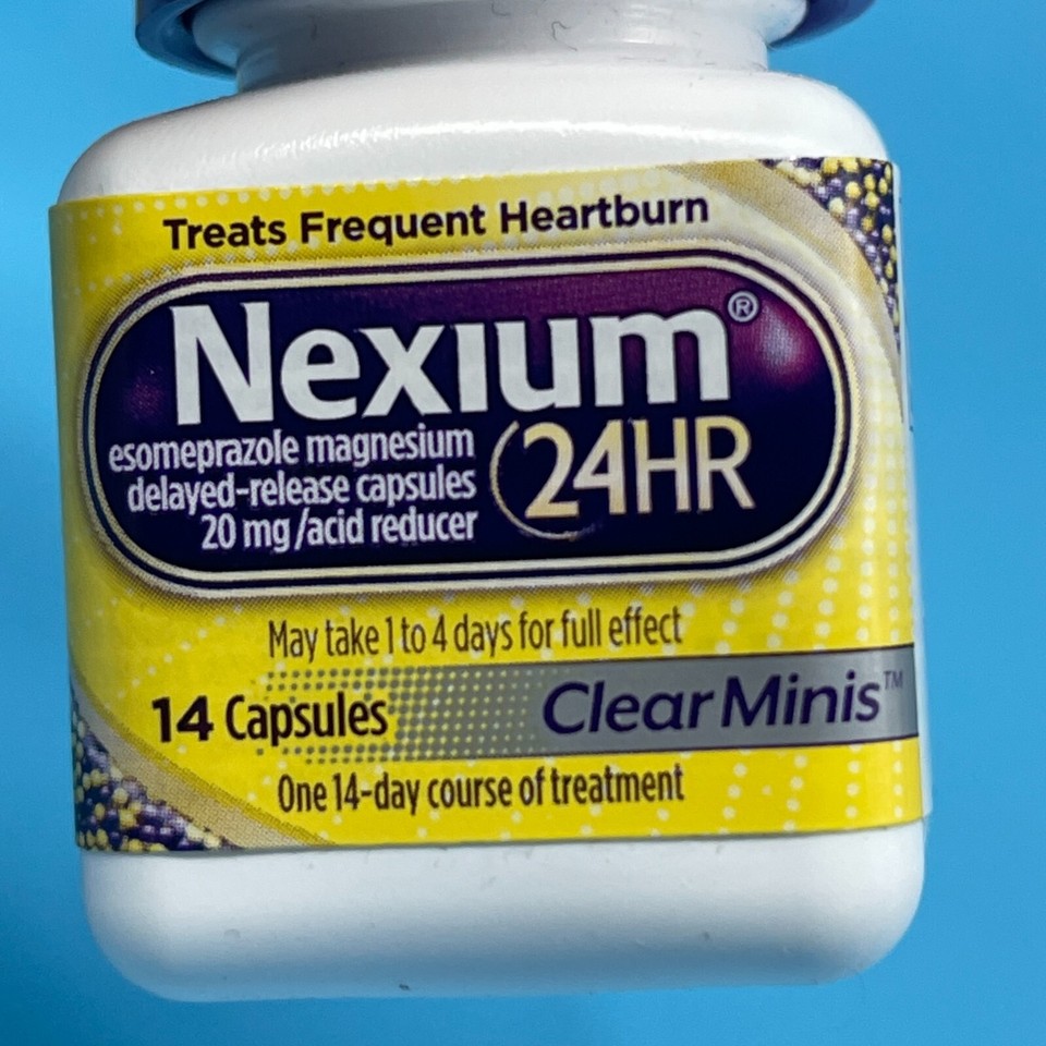 Nexium 24HR 20mg Acid Reducer 14 CLEAR MINIS Caps x 2PK Exp 11/25+ | eBay