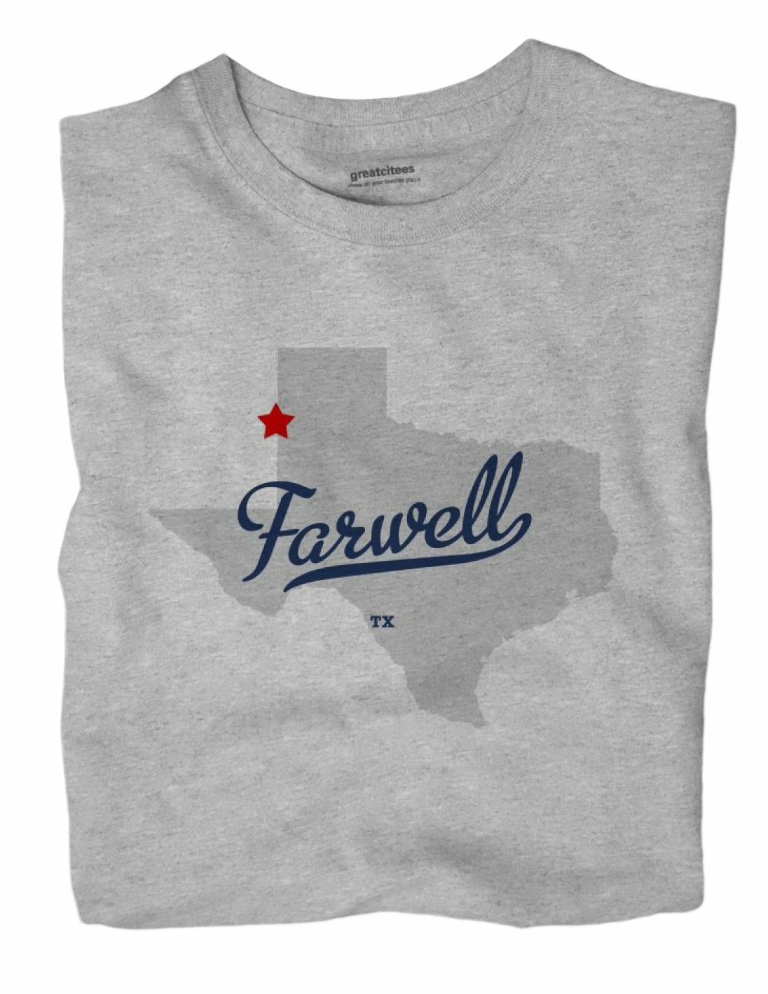 Farwell Texas TX Tex T-Shirt MAP | eBay