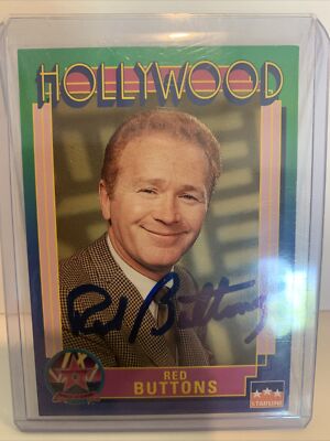 Starline Hollywood Autograph Card #154 RED BUTTONS Actor & Comedian ...