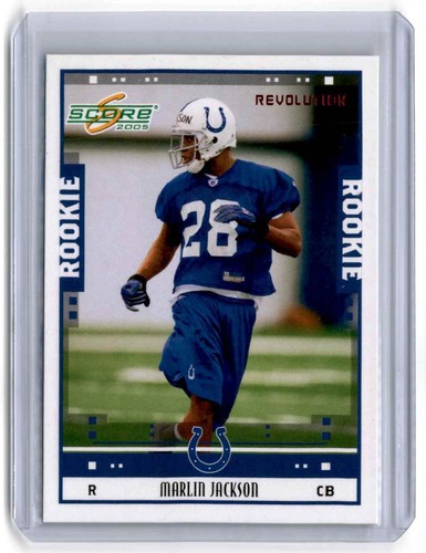 2005 Score Revolution Marlin Jackson RC 103/199 Indianapolis Colts #355 ...