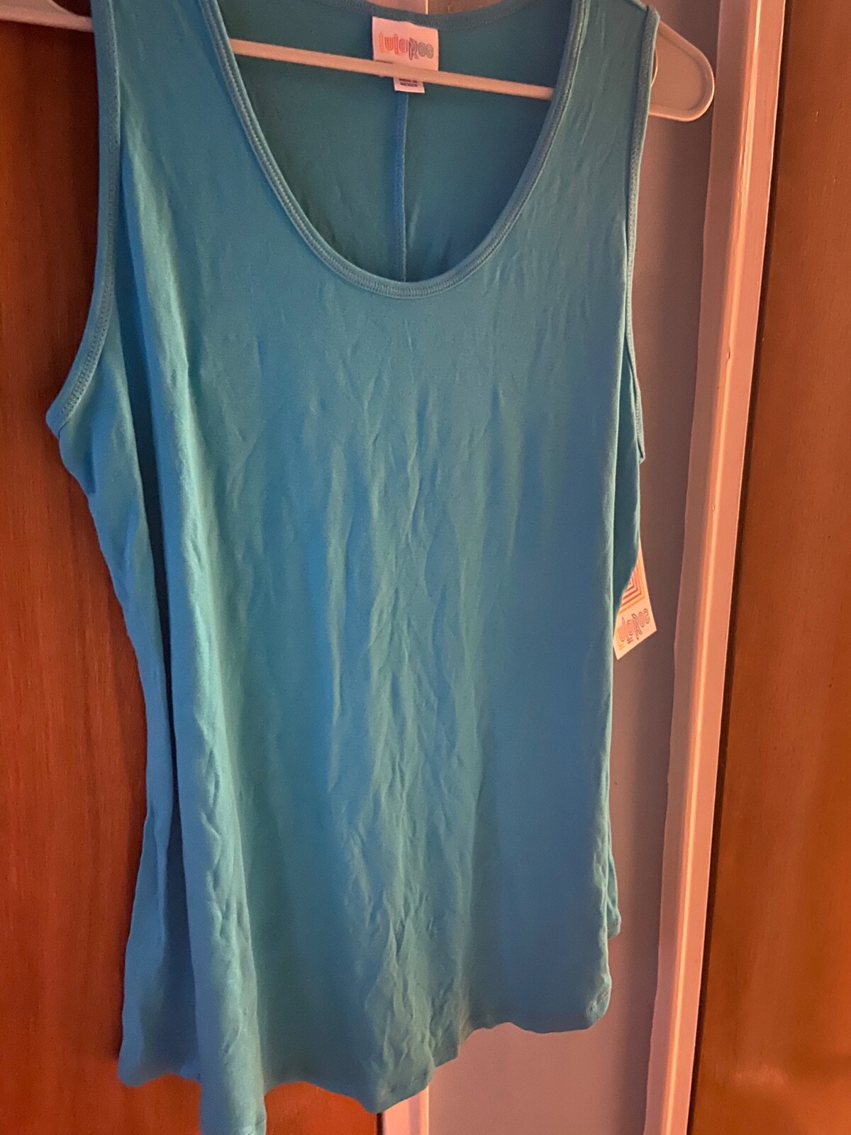 Lularoe Tank Top solid blue size XL new with tags --- last one left | eBay