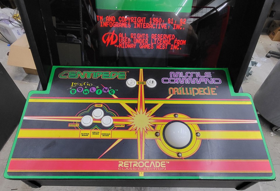 RETROCADE 4 in 1 Full Size Arcade Game Multicade CLASSIC - Centipede ...