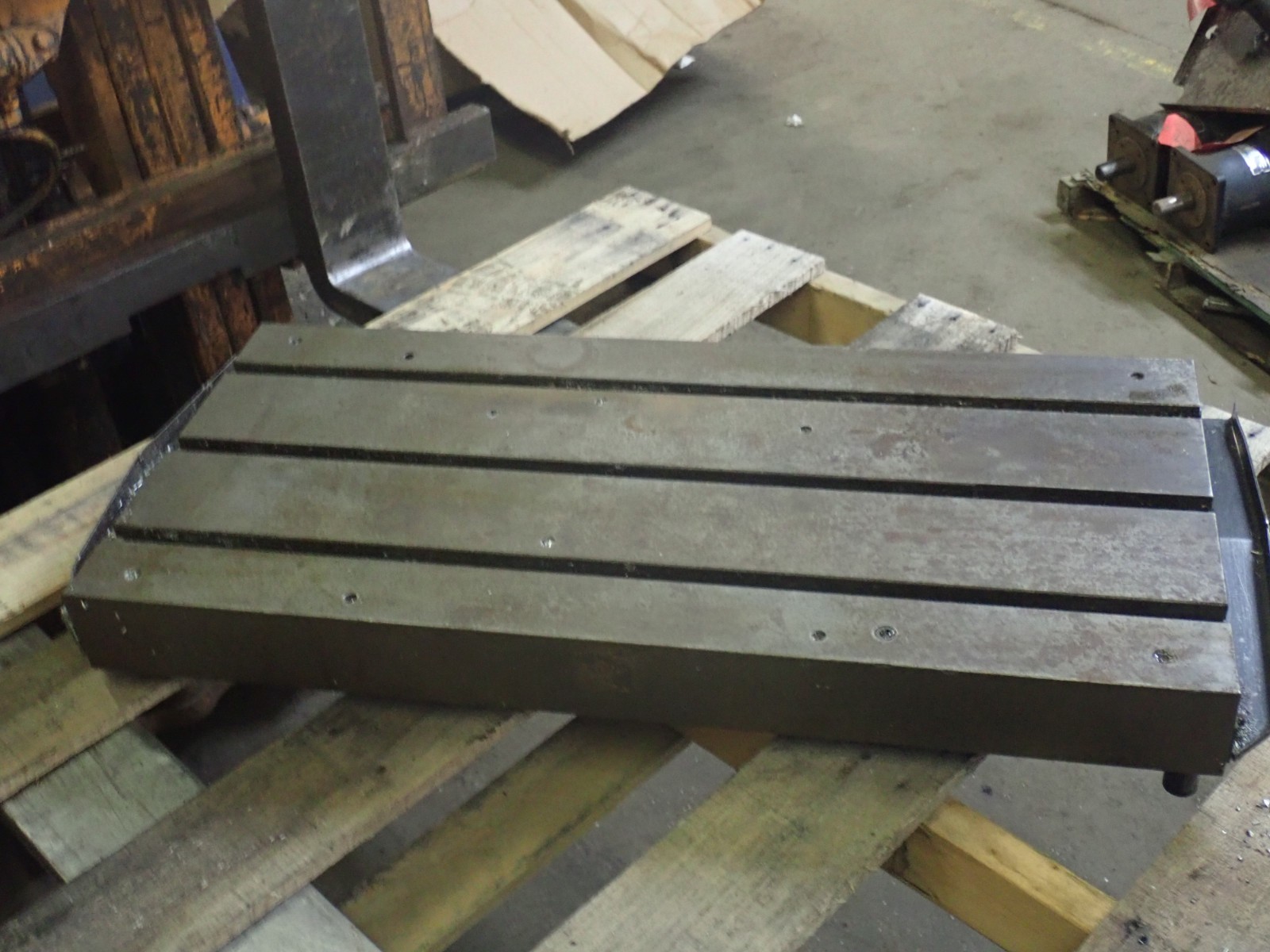 35.5" x 16.25" x 3.5" Steel T Slot Table Cast iron Layout Weld Fixture ...