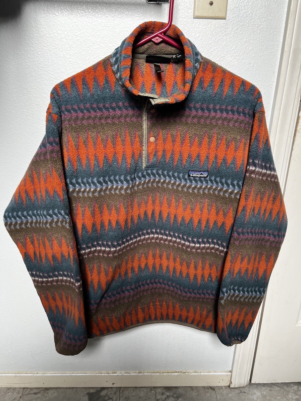 Patagonia Aztec Rare Vintage 90's Fleece Synchilla Sm… - Gem