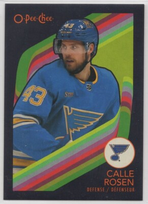 2023-24 O-Pee-Chee OPC Calle Rosen #209 Blues Retro Black Border /100 ...