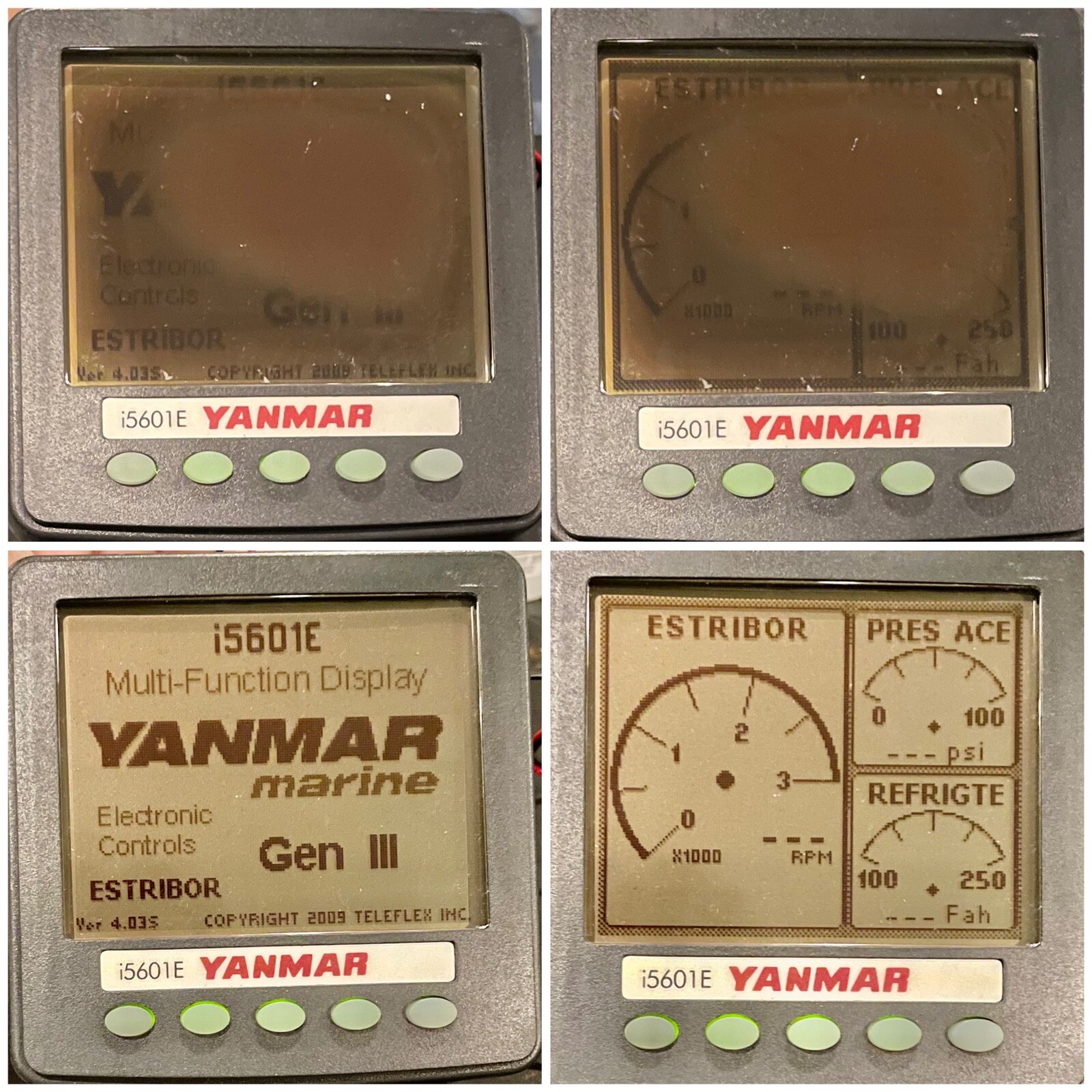 Yanmar i5601 Marine Diesel Multi Function Engine Display ED-X REPAIR ...