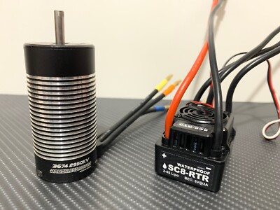 WP SC8 RTR 120A 3674 2950KV RC Brushless ESC Motor Combo System For RC ...
