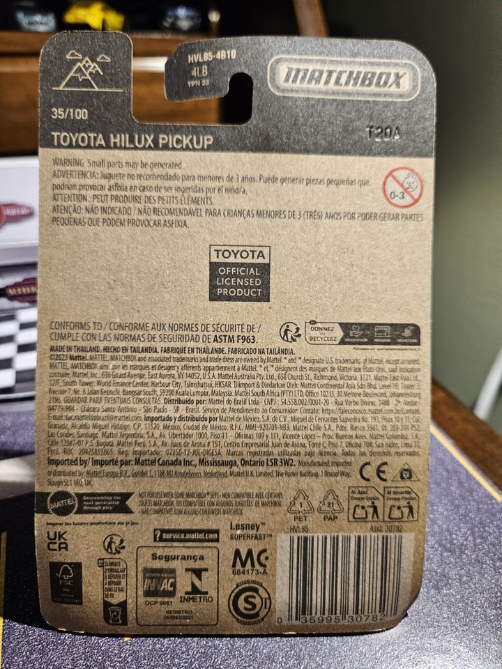 2024 Matchbox #35 Toyota Hilux Pickup SATURN BLUE! | eBay