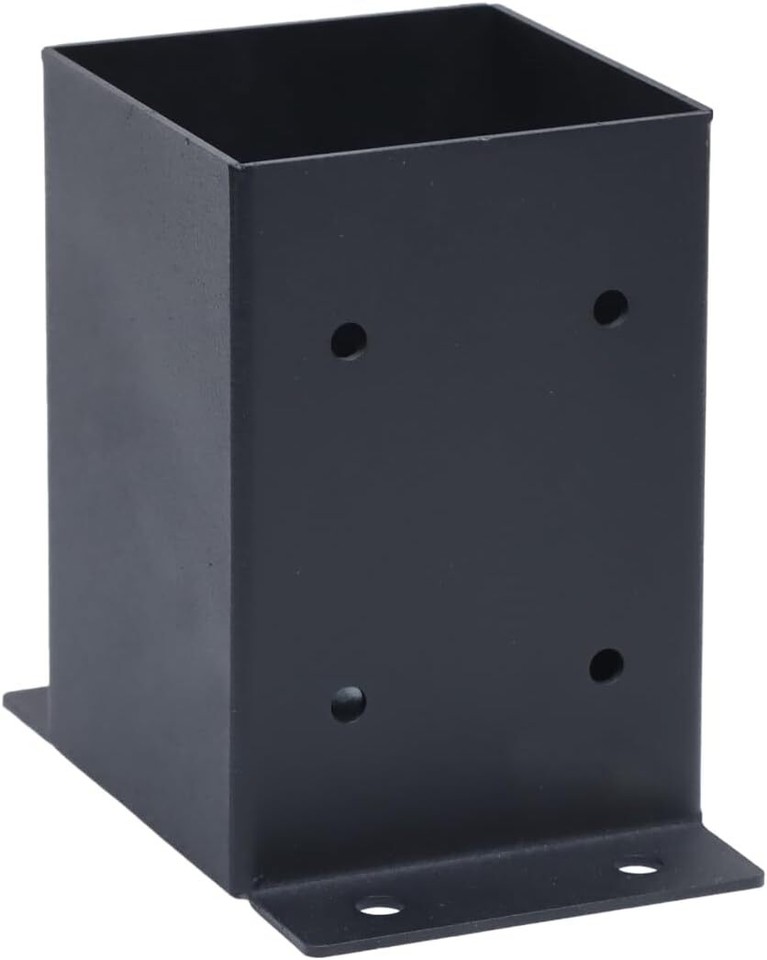6 Pack 4x4 Post Base Brackets Heavy Duty Wood Post Fence Post Anchor ...