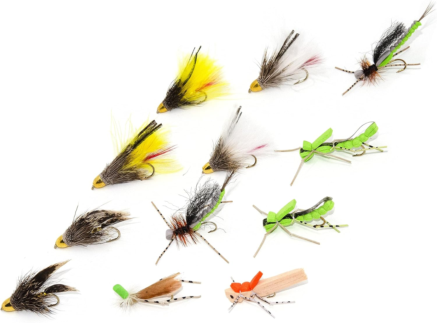 12 Favorite Fly Fishing Flies Assortment | Dry, Wet, Nymphs, Streamers ...
