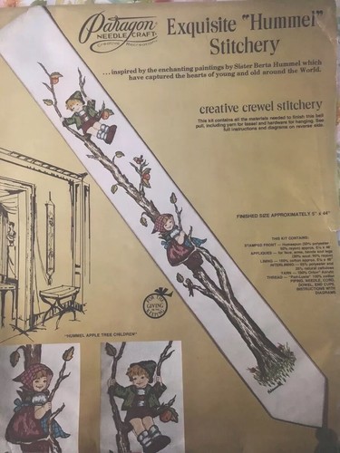 Paragon Exquisite Hummel Apple Tree Stitchery Embroidery Vintage Kit No ...