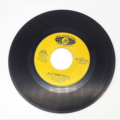 Johnny Pecon And Orchestra Old Timers Polka Single Record Delta 1971 | eBay