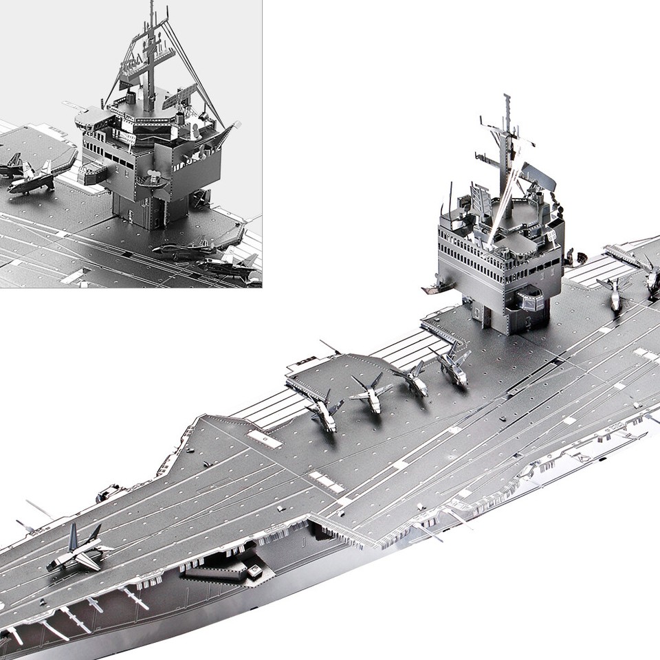 Piececool 3D Model Kits For Adult USS Enterprise CVN-65 Metal Puzzles ...
