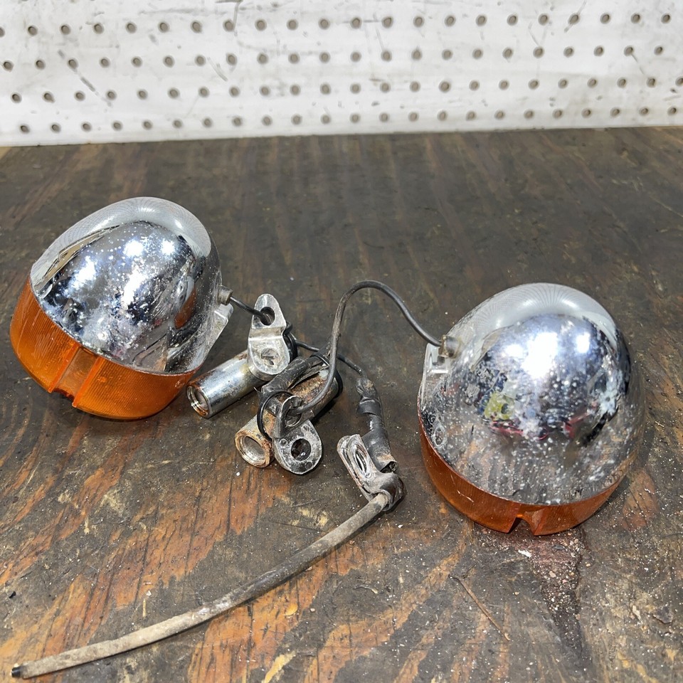HARLEY SPORTSTER FXR DYNA Rear RIGHT LEFT TURN SIGNALS BLINKERS Used ...
