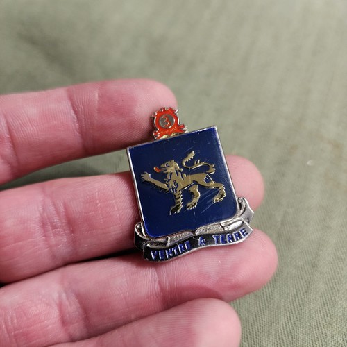 WWII US Army 68th Armored Regiment Theater Made DUI DI Crest Pin | eBay