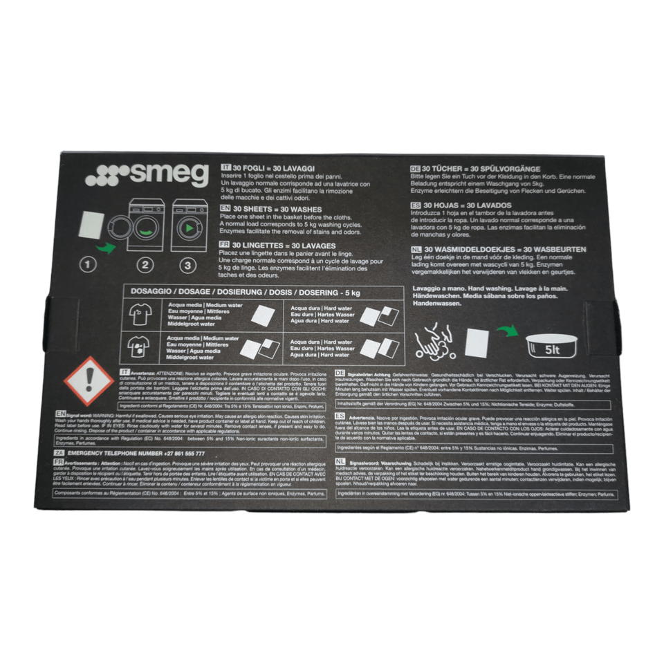 Ecowash Original SMEG Laundry Detergent In Soluble Sheets | eBay