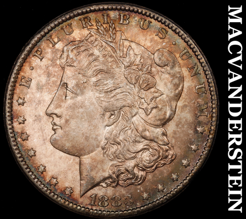 1883-CC Morgan Dollar - Choice Gem Brilliant Uncirculated+++ Color # ...