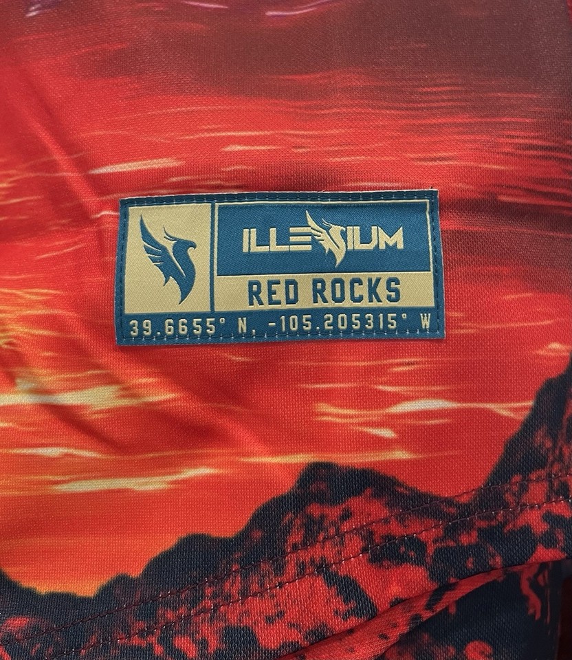 Official Illenium Red Rocks 2025 Exclusive Baseball Jersey. Brand New ...