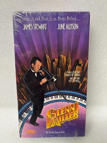 The Glen Miller Story (VHS, 1986) MCA SEALED James Stewart June Allyson ...