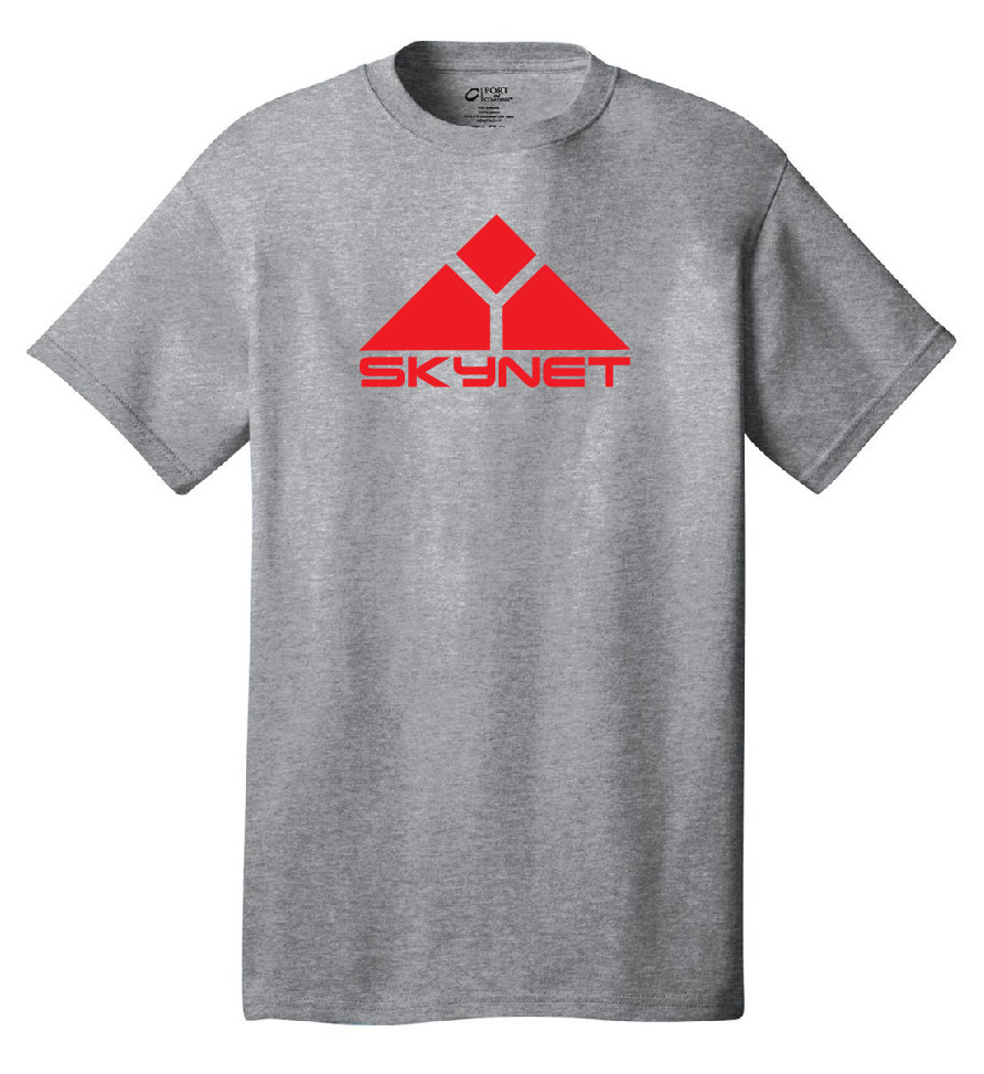 Skynet T-shirt logo cool fun funny Terminator mens tech A.I. movie ...