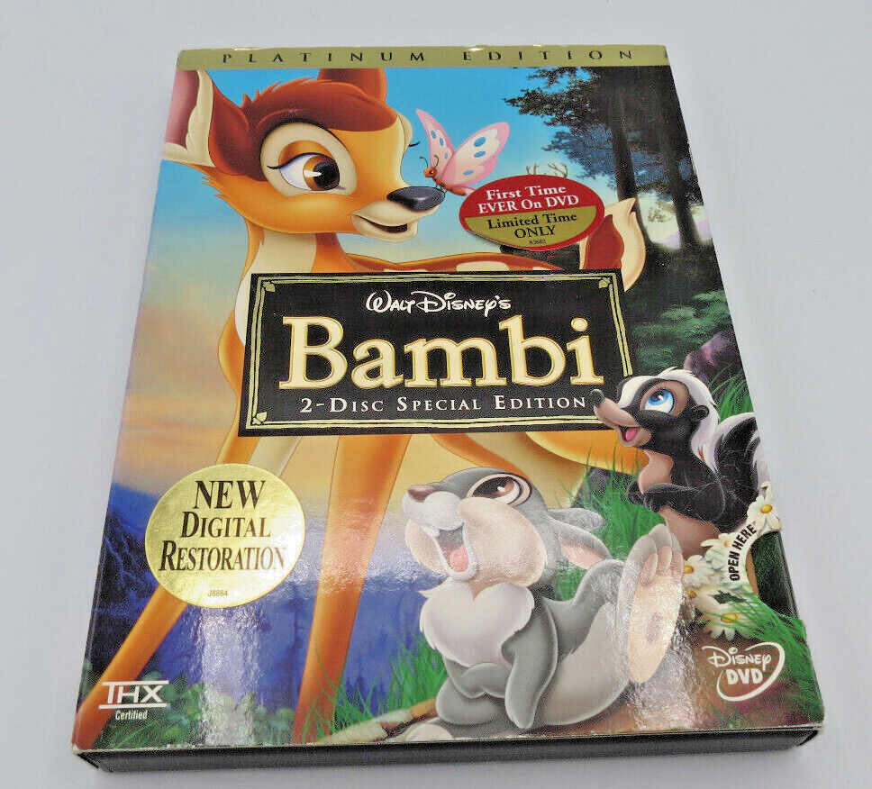 DISNEY's BAMBI (DVD, 2005, 2-Disc Set, Special Edition/Platinum Edition ...