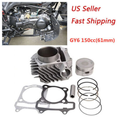 for GY6 150cc 200cc 61mm Scooter Big Bore High Performance Cylinder ...