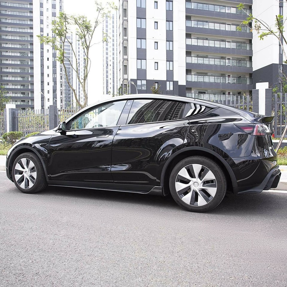 Fits for 2020-2022 Tesla Model Y Side Skirts Body Kits Rocker Panel ...