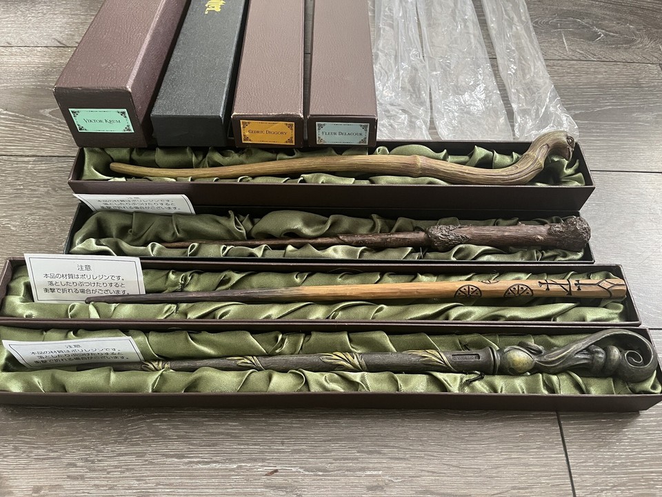 Ultra Rare Harry Potter Japanese s04 Triwizard Wand Set Fleur Viktor ...