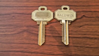 2 Original Baldwin Key Blanks- 5 Pin - Various Designs | eBay