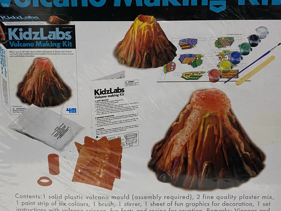 4M Kidz Labs Volcano Making Kit Construction Building Science Fair ...