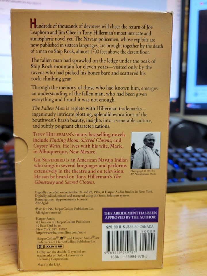 The Fallen Man by Tony Hillerman Joe Leaphorn and Jim Chee Novel Ser ...