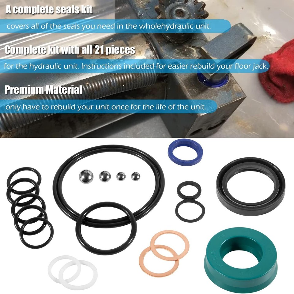 Floor Jack Seal Rebuild Kit for 328.12160 Sears Craftsman Floor Jack 2 ...