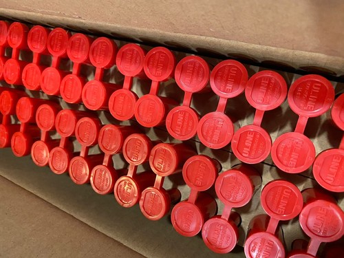 Box of 50 NEW ULINE H-435 Red High Security Truck Seal Locks Numbered ...