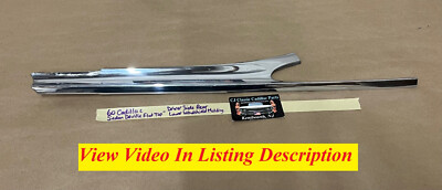 60 Cadillac Sdn Deville Flat Top LEFT REAR WINDSHIELD BACK WINDOW LOWER ...