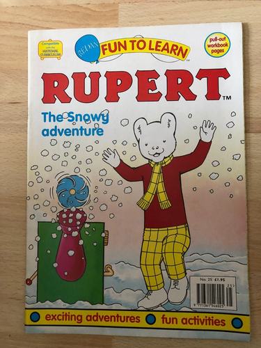 RUPERT, THE SNOWY ADVENTURE, FUN TO LEARN COMIC, RUPERT THE BEAR | eBay UK