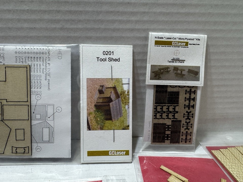 Gc Laser N Scale Building And Miscellaneous Kit Lot For Train Set ...